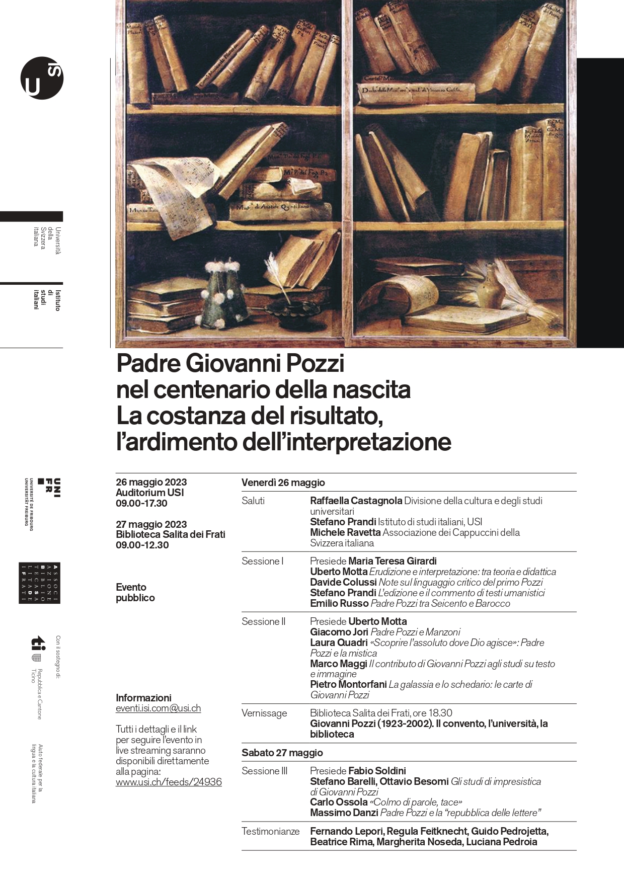 Convegno di studi "Padre Giovanni Pozzi nel centenario della nascita ...