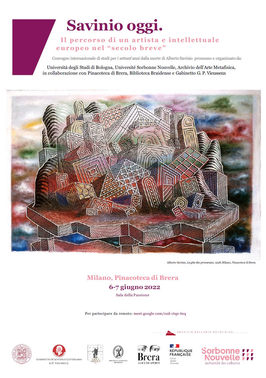 Convegno "Savinio oggi. Il percorso di un artista e intellettuale ...
