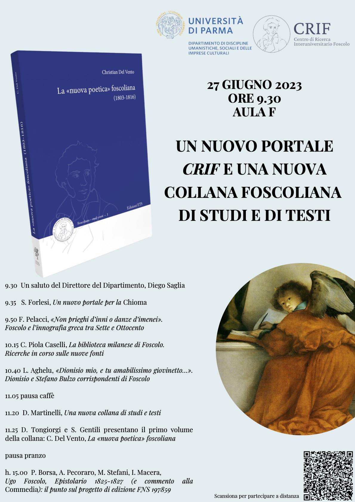 Un nuovo portale CRIF e una nuova collana foscoliana di studi e di ...